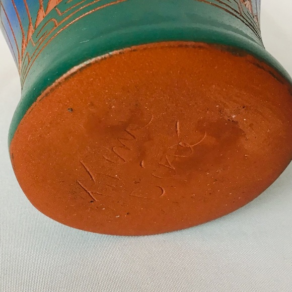 navajo pottery | Accents | Native American Vase Pottery Navajo Signed ...
